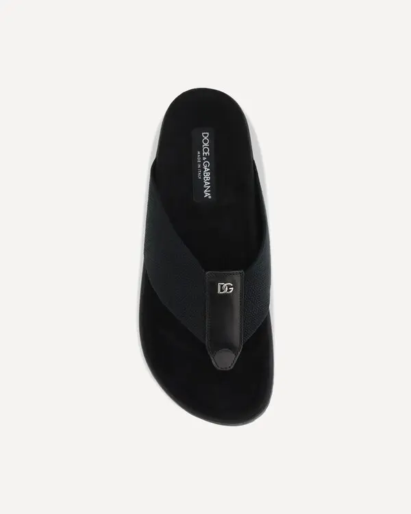 Dolce & Gabbana Dg Logo Thong Sandals