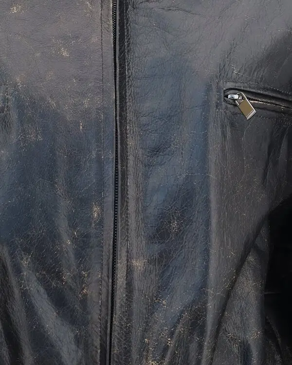 Magda Butrym Leather Jacket With Drawstring Waist