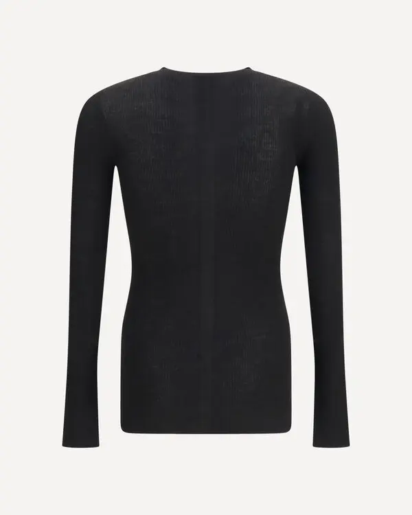 Rick Owens Sli Ribbed Long-sleeve Sweater Ale