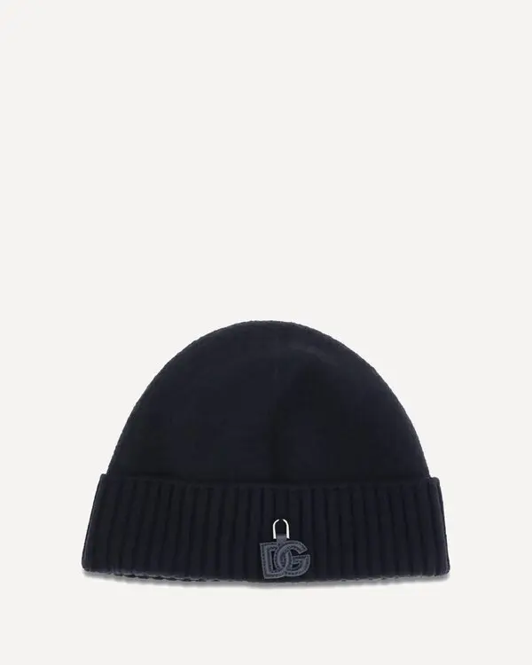 Dolce & Gabbana Wool Beanie Hat - Black