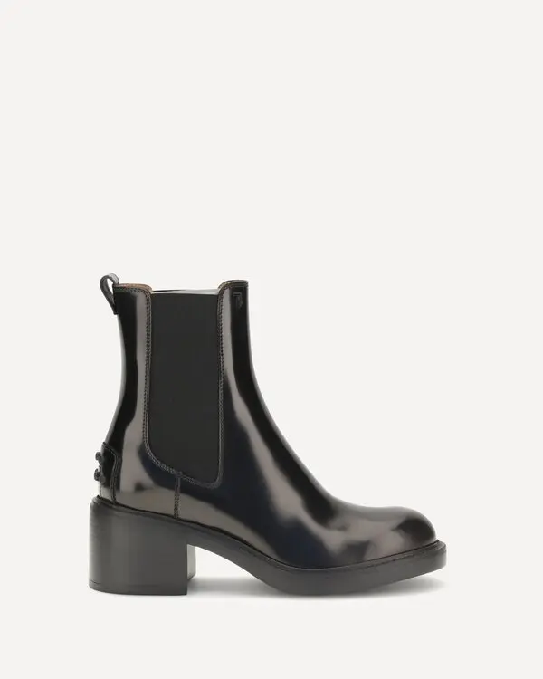 TOD'S Leather Chelsea Boots - Black