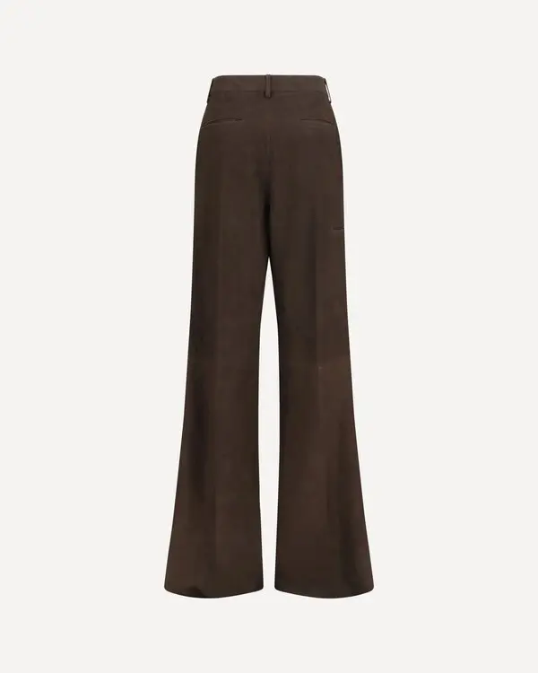 Rick Owens Wide-leg Suede Trousers