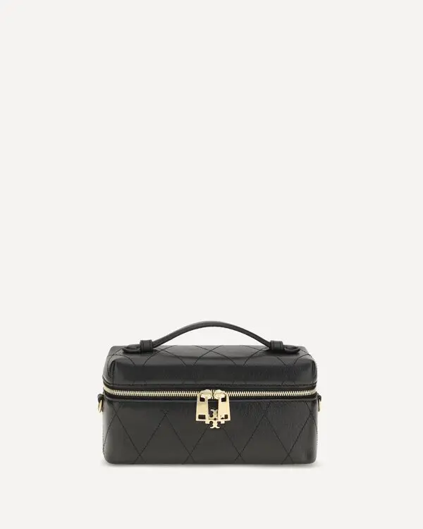 Tory Burch Charlie Beauty Case - Black