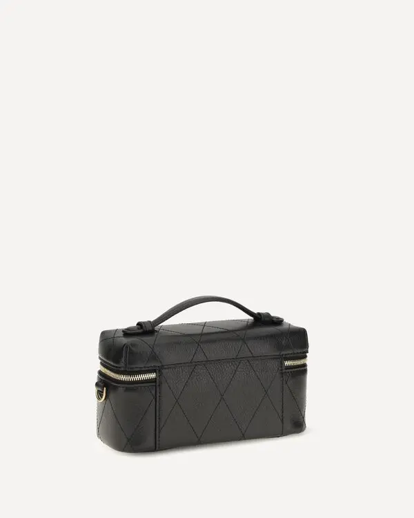 Tory Burch Charlie Beauty Case - Black