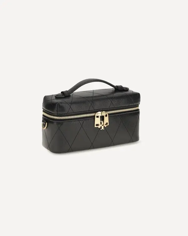 Tory Burch Charlie Beauty Case - Black