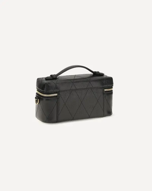 Tory Burch Charlie Beauty Case - Black