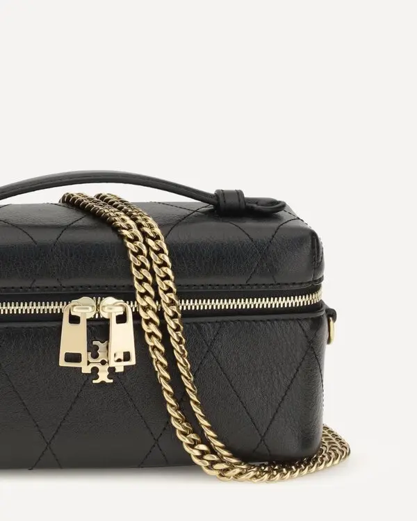 Tory Burch Charlie Beauty Case - Black