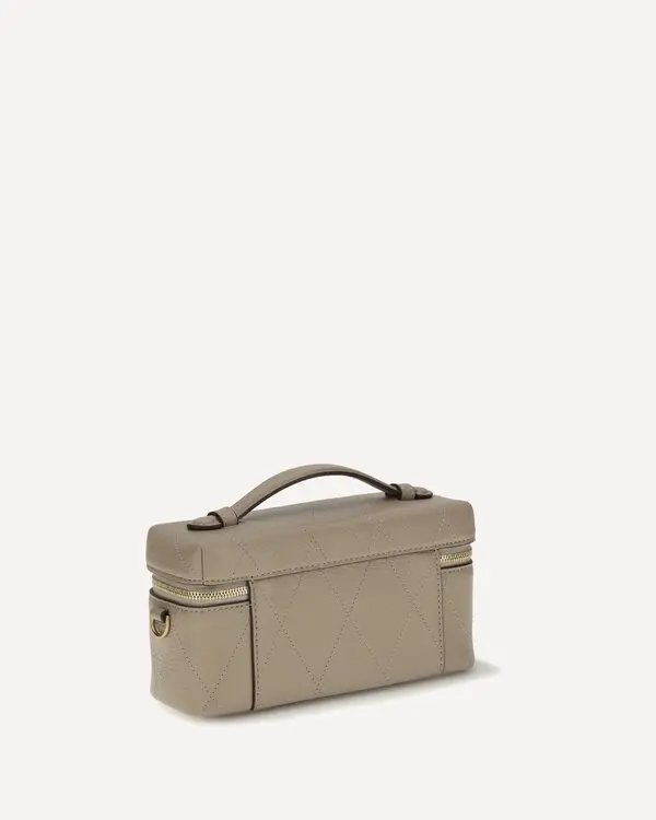 Tory Burch Charlie Beauty Case - Grey