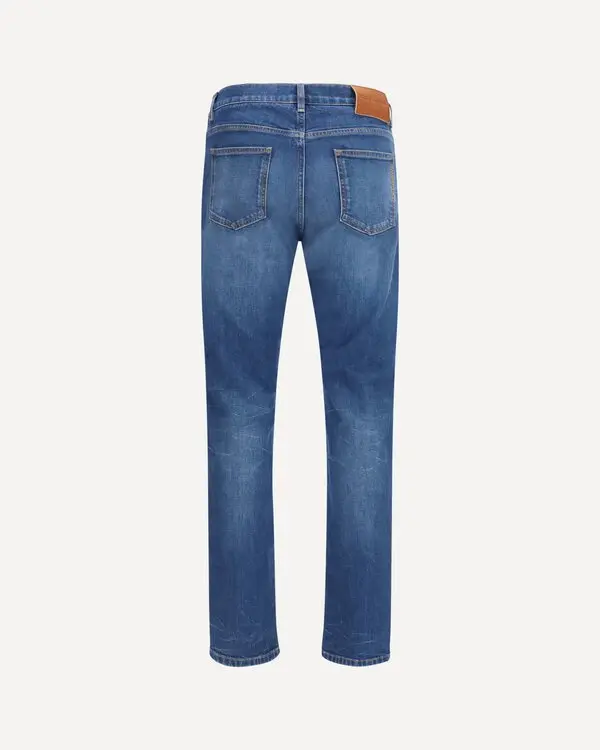 Dolce & Gabbana Slim Stretch Jeans With Dg Logo