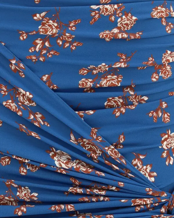 Magda Butrym Draped Floral-print Swim Mini Skirt