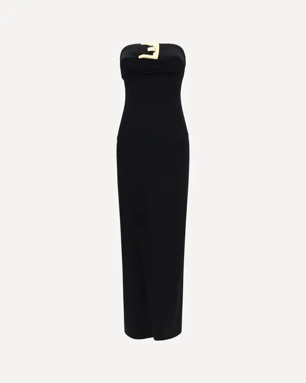 Balmain Long Stretch Viscose Dress