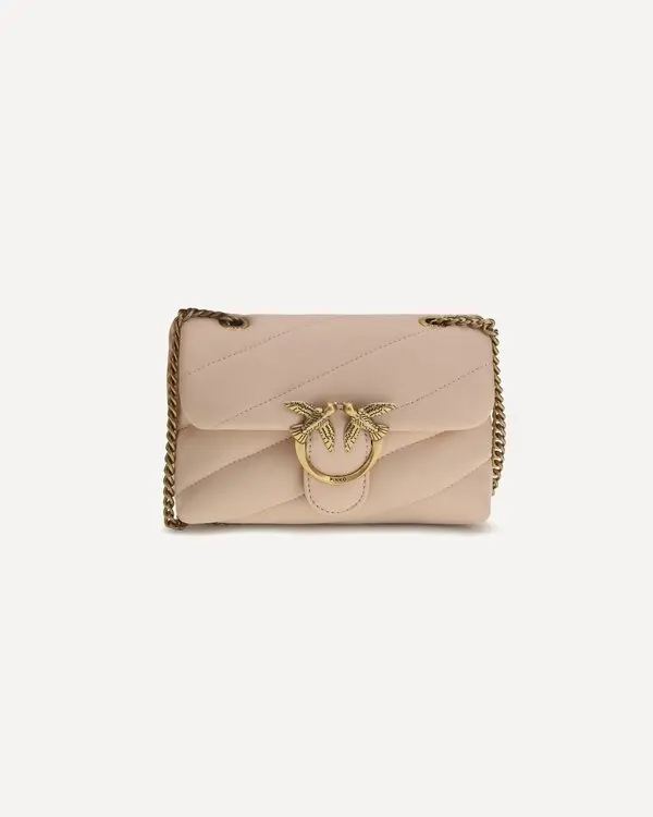 Pinko Love Baby Quilted Leather Shoulder Bag