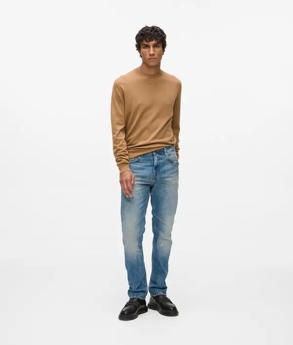 Karl Lagerfeld Straight Fit Denim Jeans - Skyblue