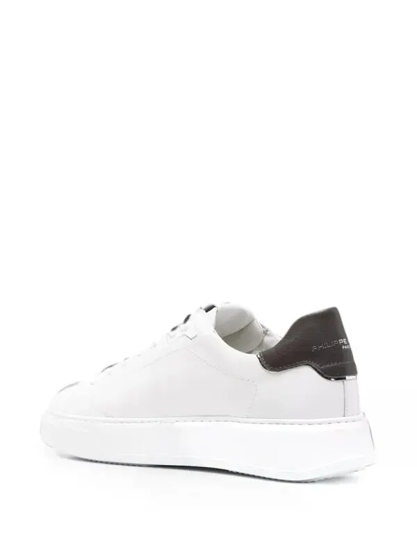 Philippe Model Temple Logo-patch Leather Sneakers