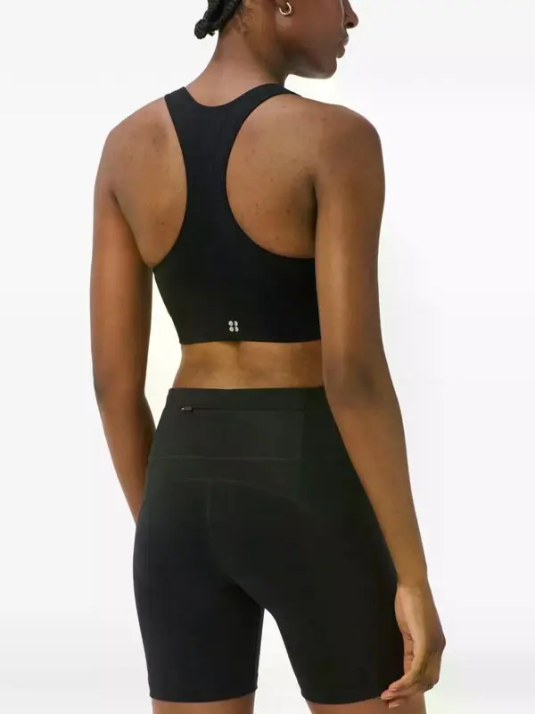 Sweaty Betty Ribbed-knit Racerback Sports Bra - Black