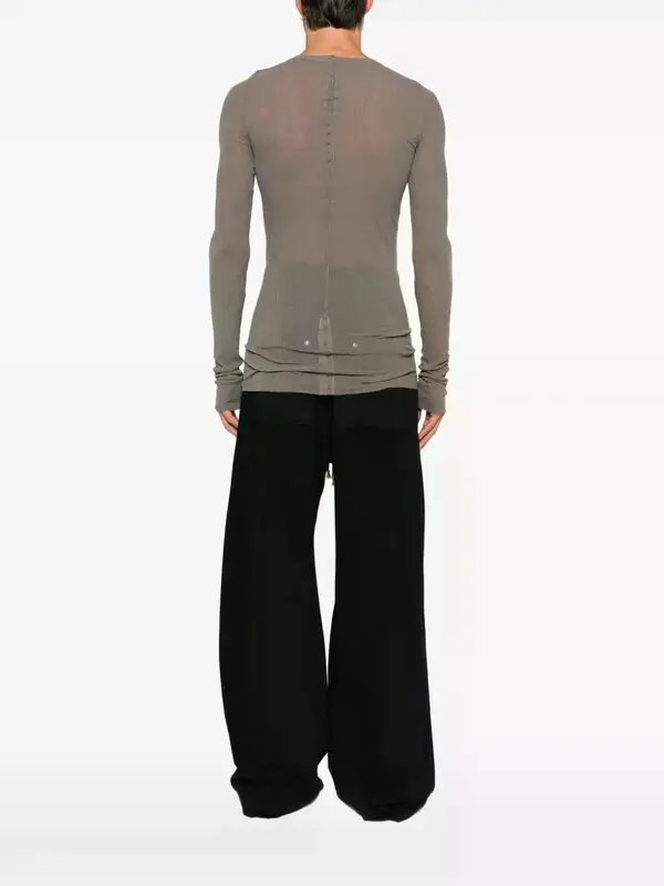 Rick Owens Ribbed-knit Long-sleeve T-shirt