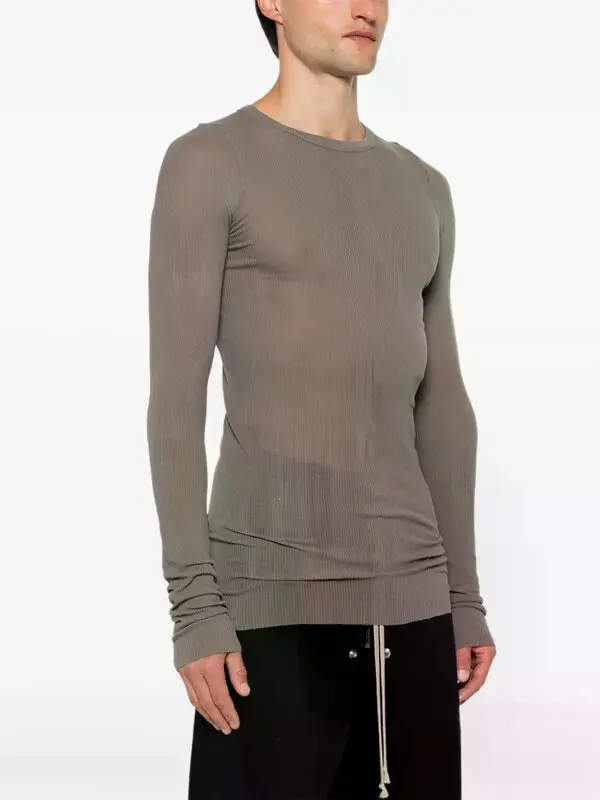 Rick Owens Ribbed-knit Long-sleeve T-shirt