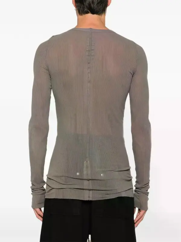 Rick Owens Ribbed-knit Long-sleeve T-shirt