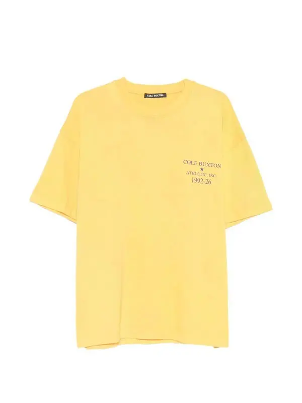 COLE BUXTON Athletic Inc T-shirt - Yellow