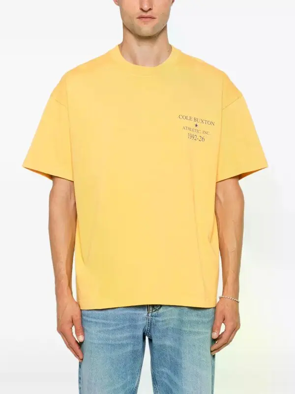 COLE BUXTON Athletic Inc T-shirt - Yellow