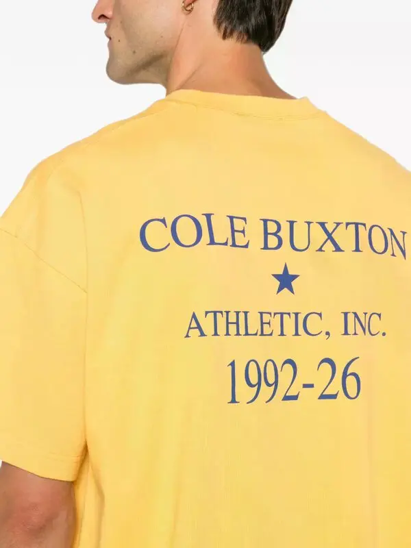 COLE BUXTON Athletic Inc T-shirt - Yellow