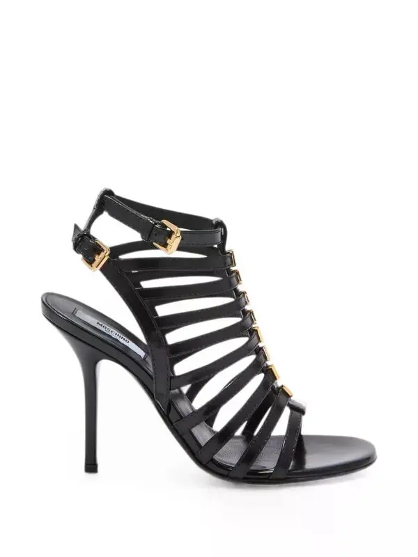 Moschino Logo-lettering Caged Sandals