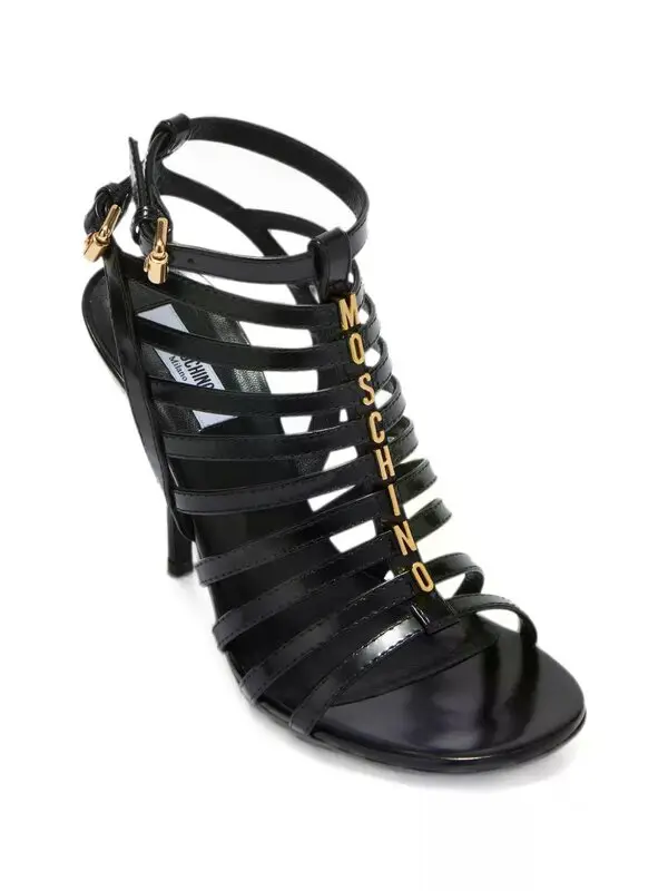Moschino Logo-lettering Caged Sandals