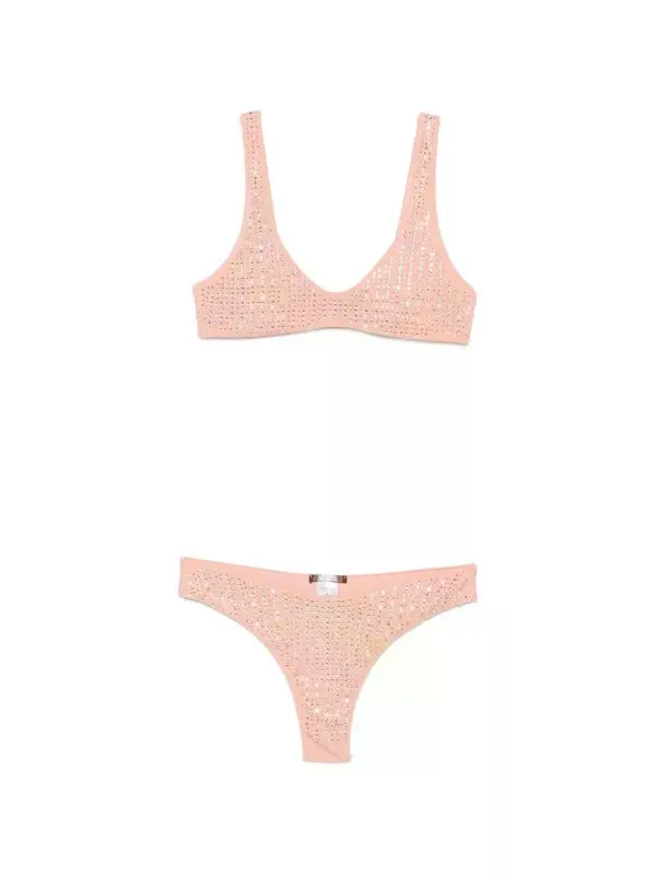 VENUJA Crystal-embellished Bikini - Pink