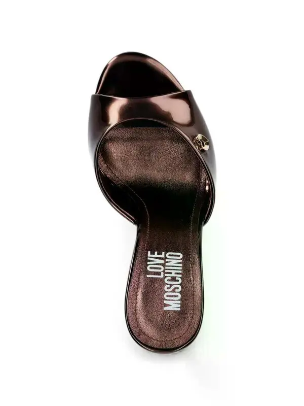 Moschino Heart-plaque Open-toe Sandals