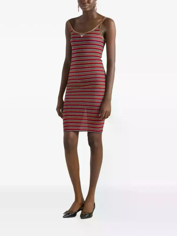 Prada Striped Cotton Dress