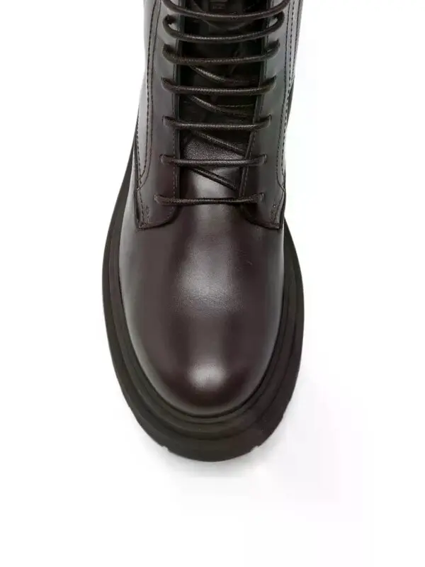 Brunello Cucinelli Lace-up Leather Boots