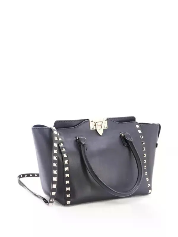 Valentino Garavani Rockstud Rigid Leather Small Tote Bag