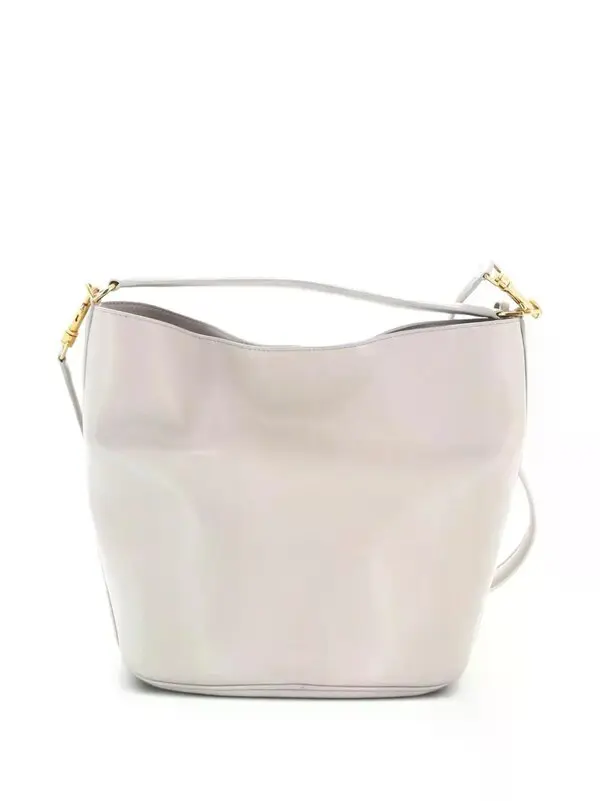 Celine 16 Bag Leather Bucket Bag - Grey