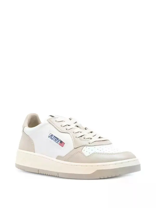 AUTRY Medalist Panelled Leather Sneakers - White