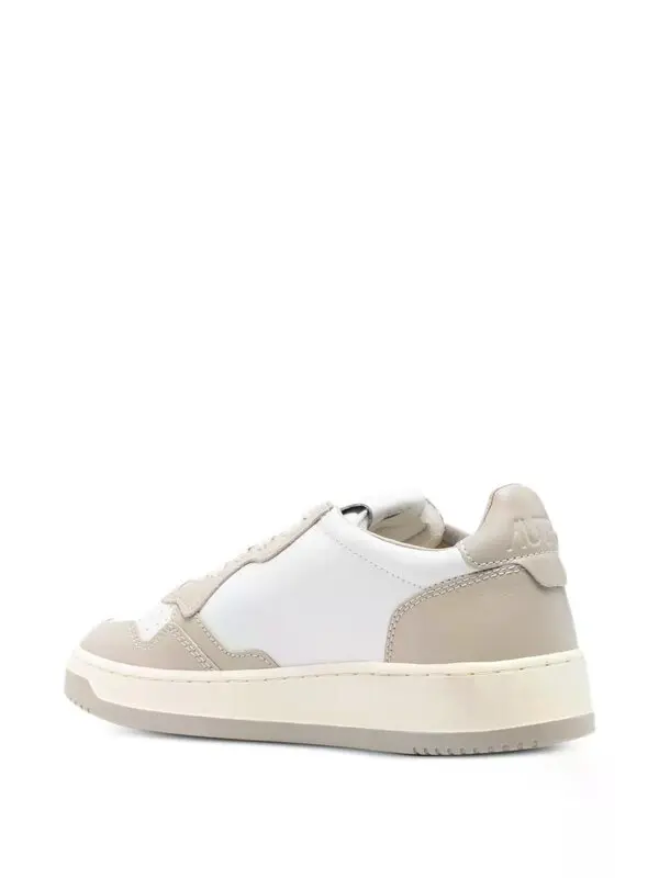 AUTRY Medalist Panelled Leather Sneakers - White