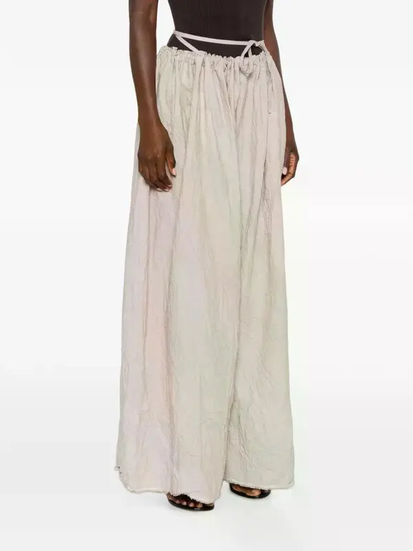 DANIELA GREGIS Crinkled-finish Palazzo Pants
