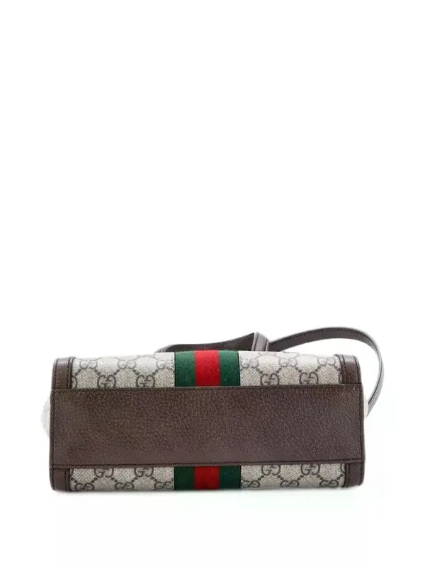 Gucci Ophidia Top Handle Gg Coated Canvas Small Tote Bag