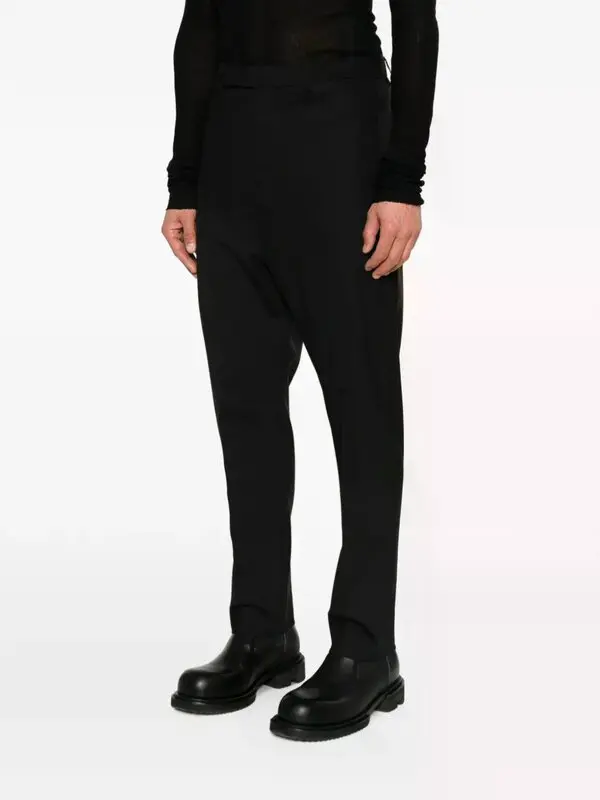Rick Owens Astaires Pressed-crease Straight-leg Trousers - Black