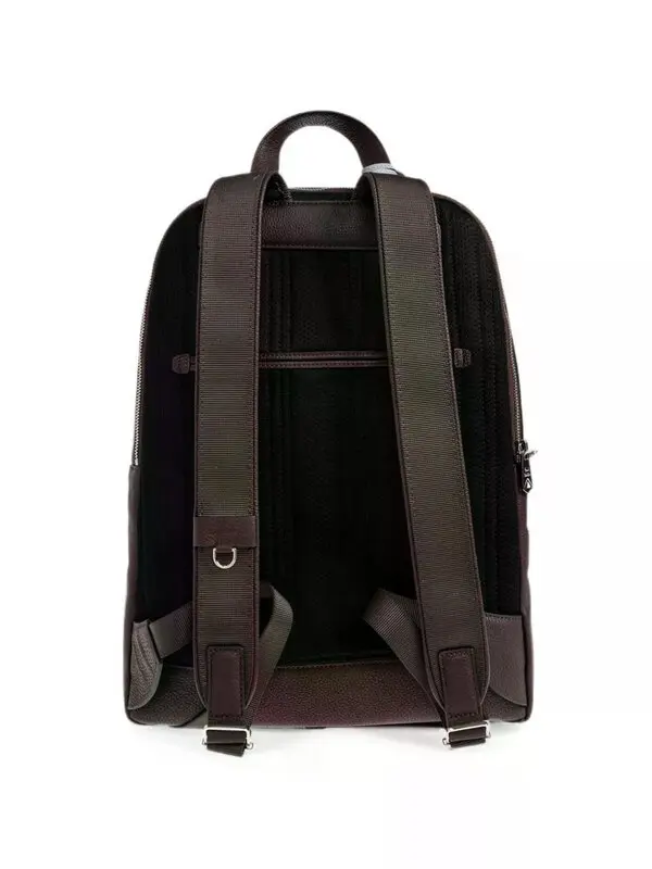 Paul Smith Grained Leather Backpack - Red