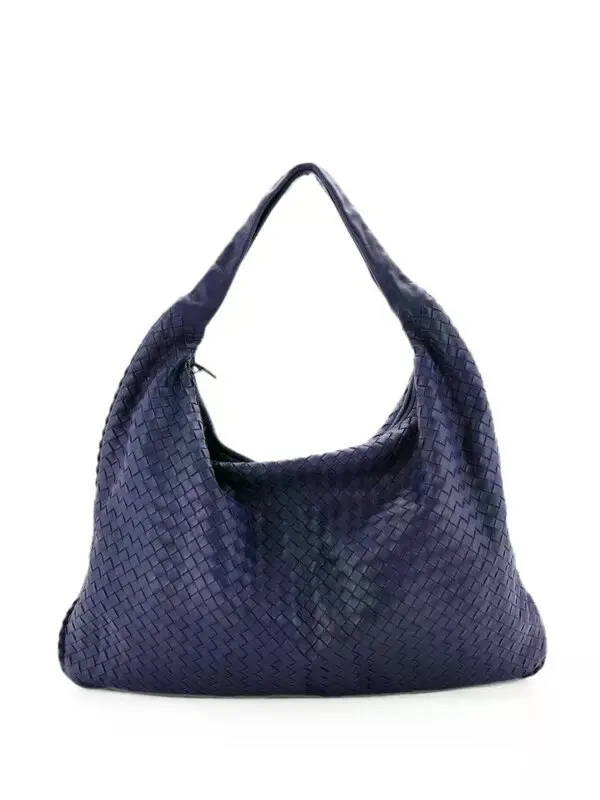 Bottega Veneta Veneta Intrecciato Nappa Large Hobo Bag - Blue