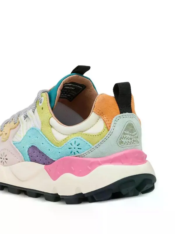 FLOWER MOUNTAIN Yamano 3 Suede-panel Sneakers - Neutrals