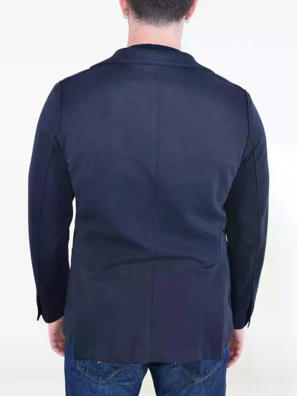 Eleventy Raw-cut Single-breasted Blazer