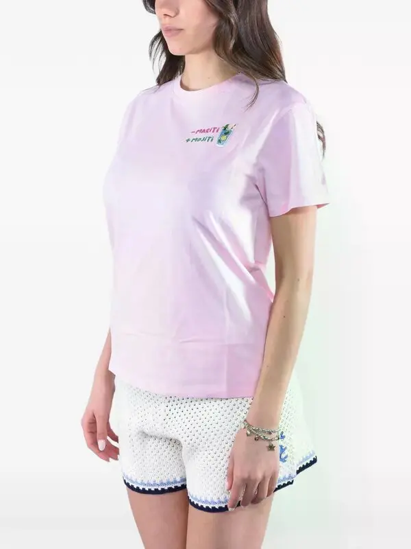 MC2 SAINT BARTH Emilie Slogan-embroidered T-shirt
