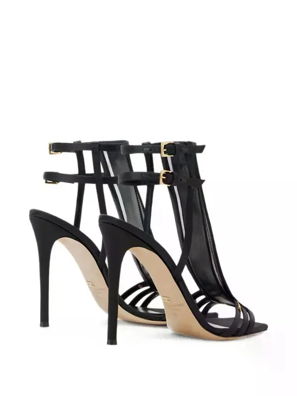 Elisabetta Franchi Tulle-insert Buckled Sandals