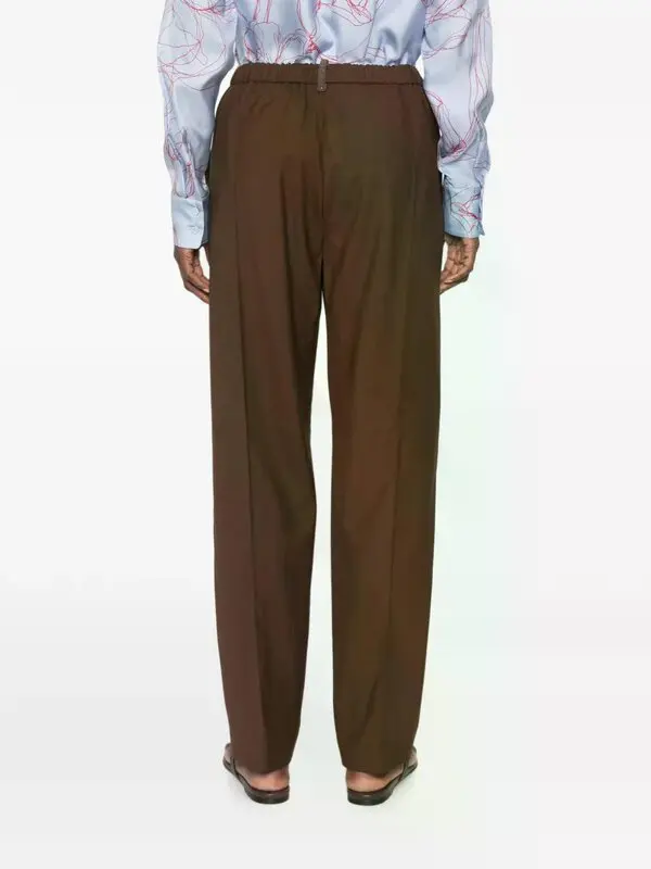 Fabiana Filippi Elasticated-waist Pressed-crease Trousers