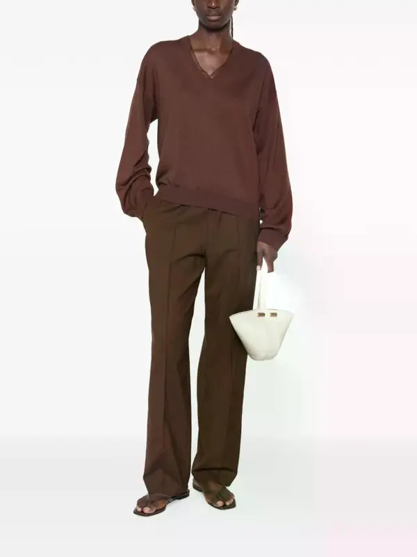 Fabiana Filippi V-neck Long Sleeve Sweater