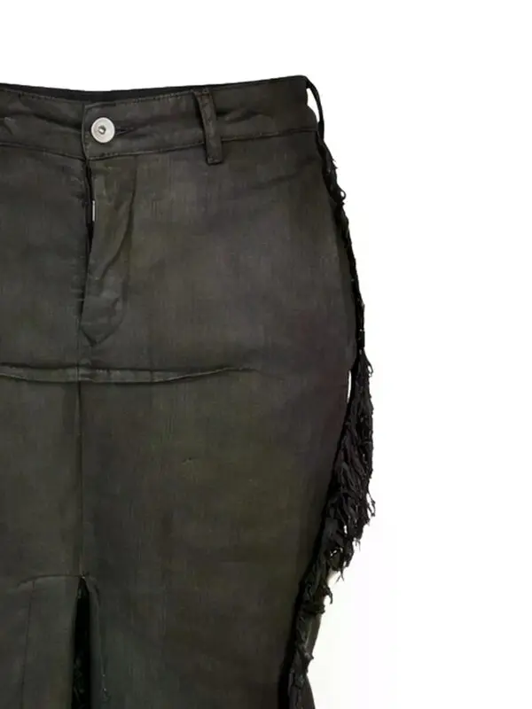 Rick Owens Fringe Slit Maxi Skirt