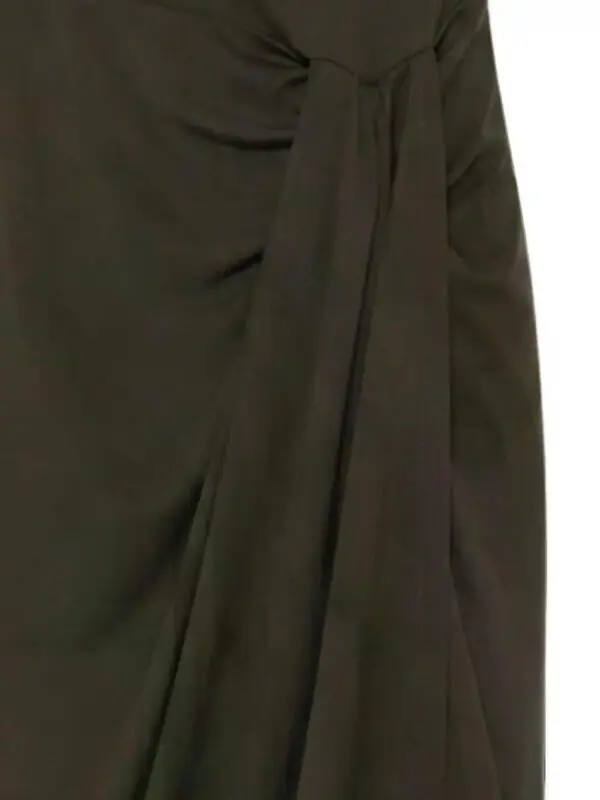 ROTATE BY BIRGER CHRISTENSEN Draped Midi Dress