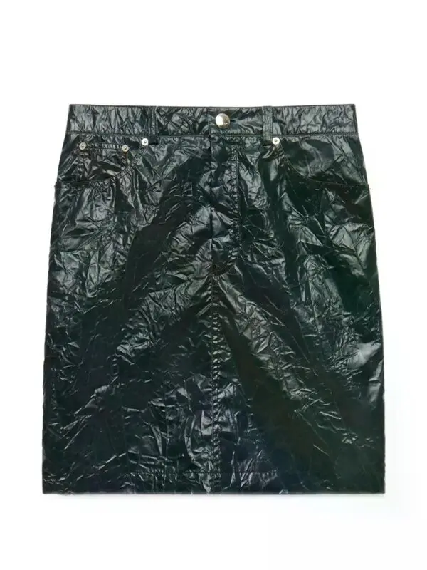 Marni Deep Crinkled Taffeta Skirt - Green