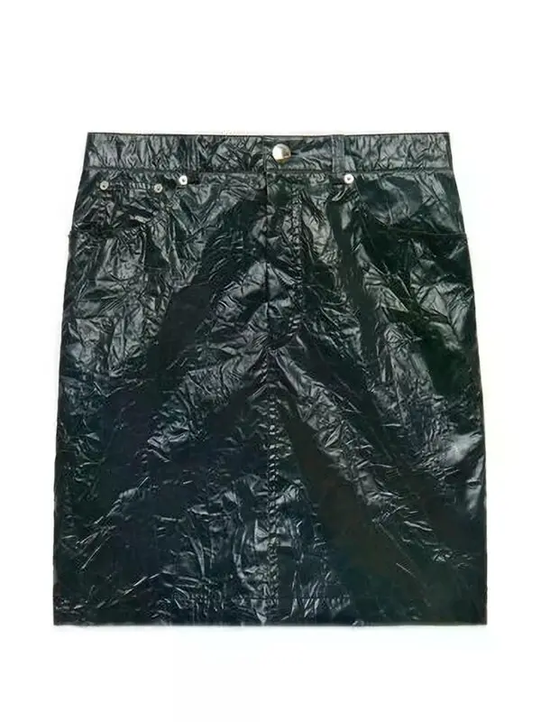 Marni Deep Crinkled Taffeta Skirt - Green